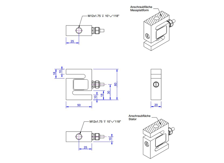 KD80s s-type force sensor with electronics - ME-Systems | ME-Measuring ...
