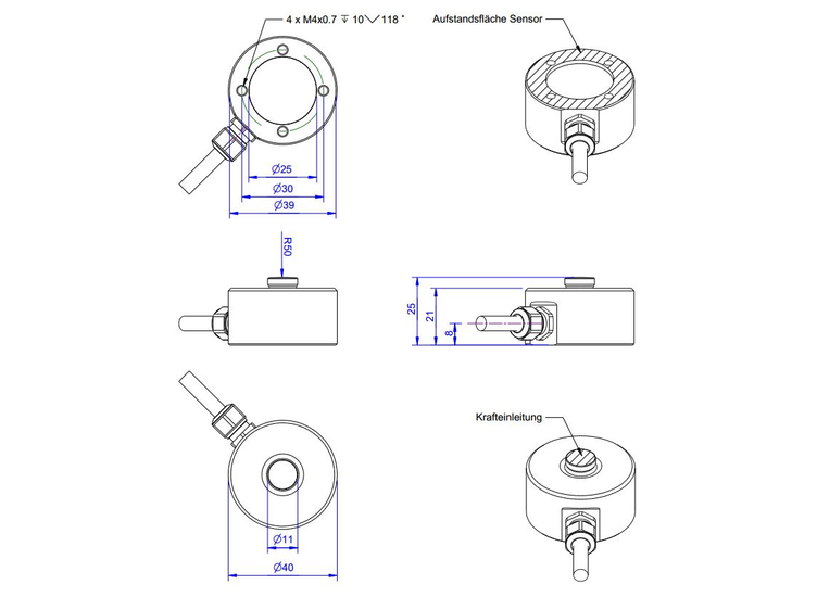 KM40 load cell - ME-Systems | ME-Measuring Systems