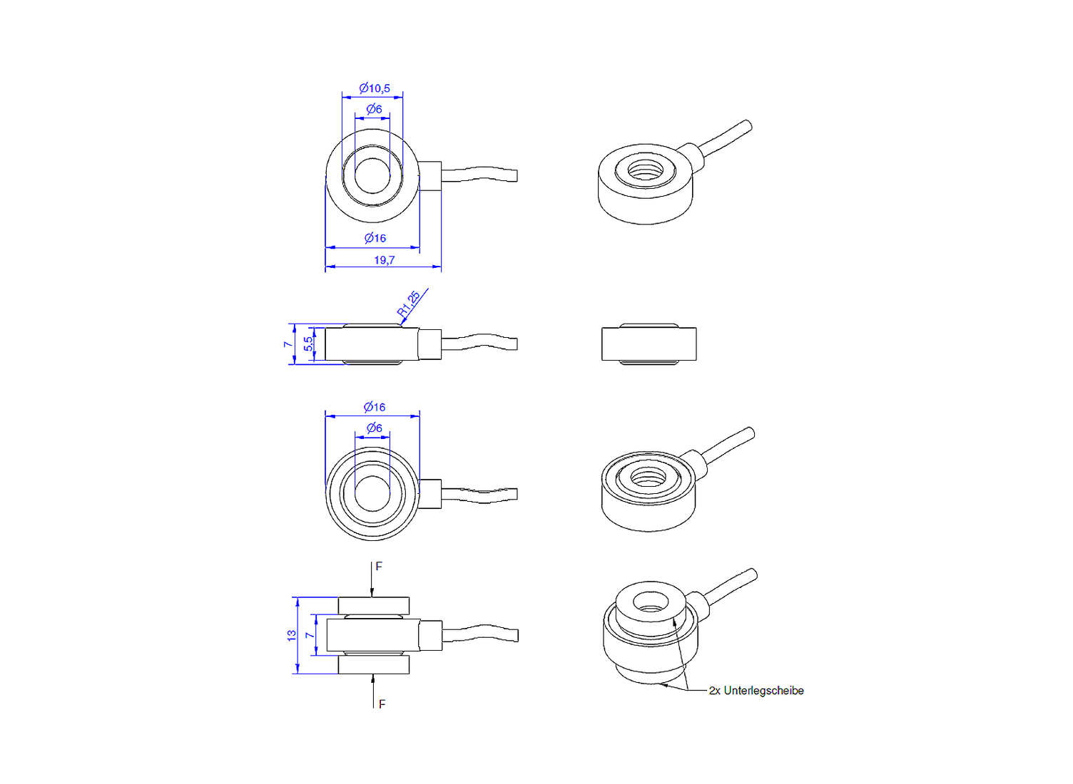 KR20 Ring force sensor - ME-Systeme | ME-Measuring Systems