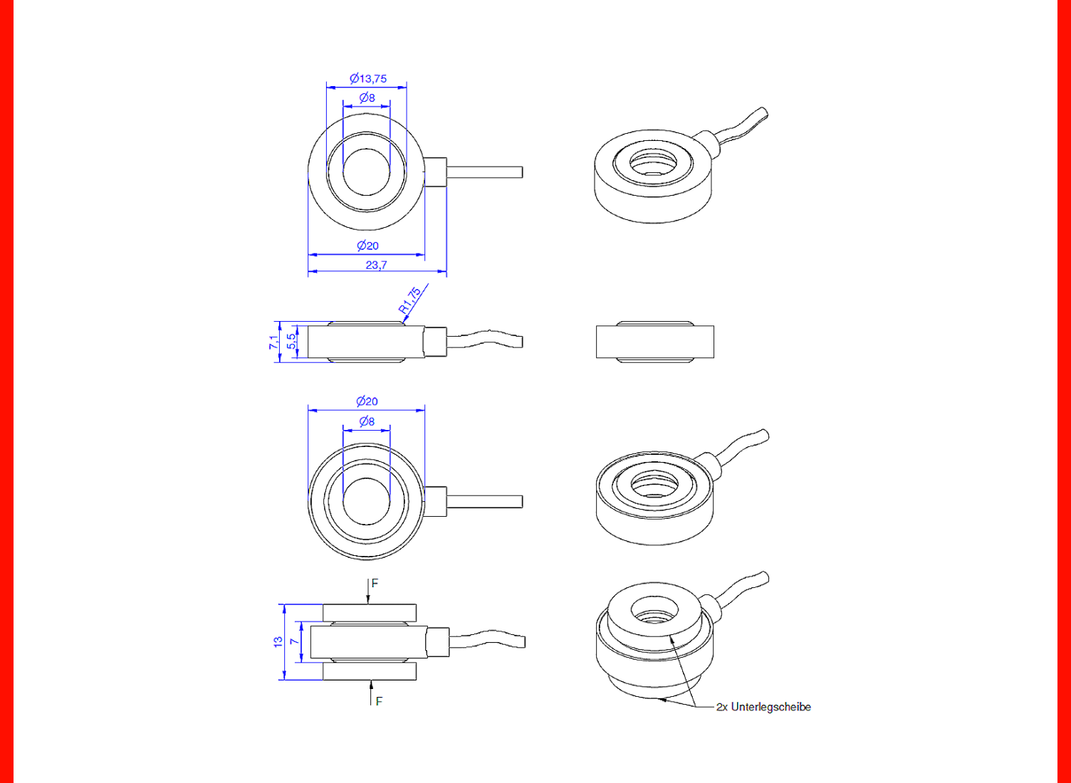 KR20 Ring force sensor - ME-Systeme | ME-Measuring Systems