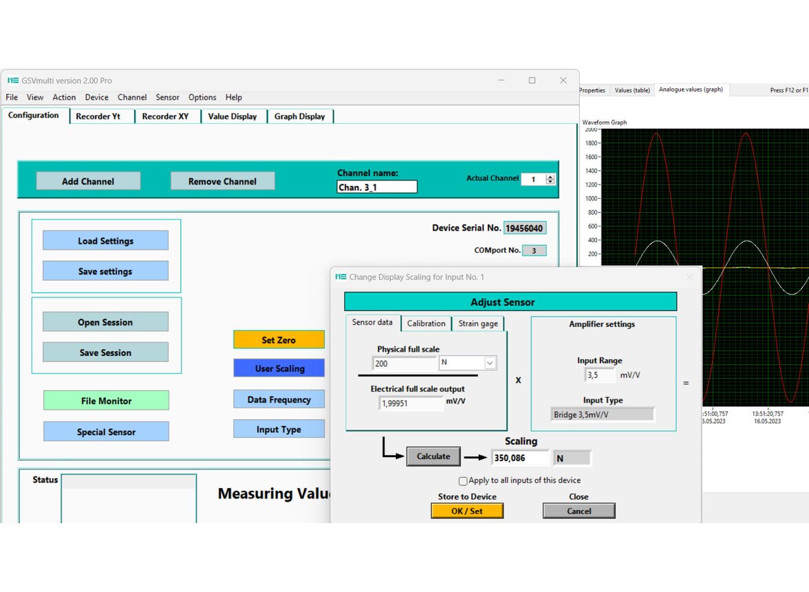 GSV-8DS analog/digital measuring amplifier - ME-Systems | ME-Measuring Systems